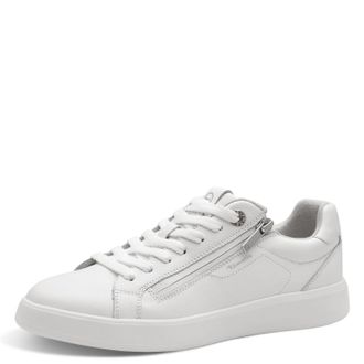 Tamaris Damen Low-Top Sneaker, Frauen Sneaker,Wechselfu&szlig;bett,Comfort Lining,Papaw,Pass-Form,Pepper,Pflege-leicht,qualitaet,Trend,White,37 EU