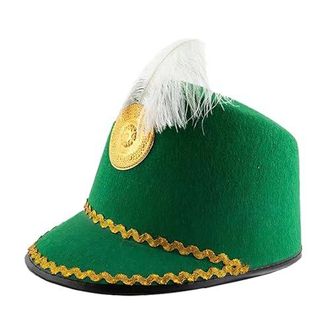 Generic Ein Freund F&uuml;rs Leben Hat with Hat Cos Guard Hat Drum High Top Cap Cowboy Accessoires Set (Green, One Size)