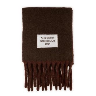 Acne Studios Echarpe en laine m&eacute;lang&eacute;e
