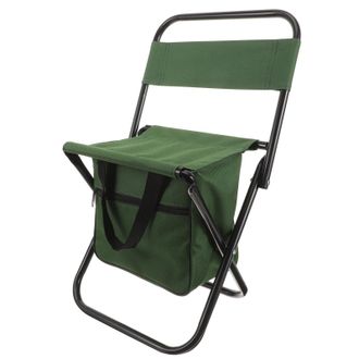 IFUNDOM Tragbarer Faltbarer Campingstuhl mit Integriertem Stauraum Leichter Outdoor klapphocker f&uuml;r Angeln Picknick und Reisen Platzsparend Ergonomisch Gestal