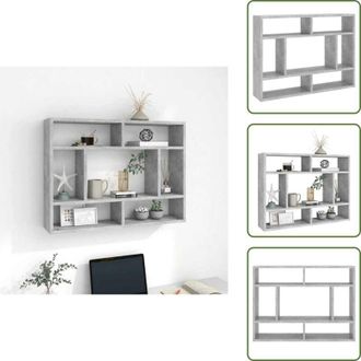 vidaXL Vidaxl - tag&egrave;re murale Gris b&eacute;ton 75x16x55 cm Bois ding&eacute;nierie - &Eacute;tag&egrave;re Murale - &Eacute;tag&egrave;re Suspendue - Rangement Mural - D&eacute;coration Murale