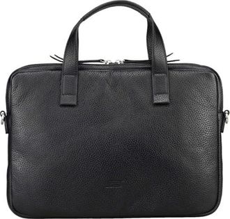 Jost Cuir sac dordinateur portable sac &agrave; &eacute;paule bandouli&egrave;re pour ordinateur portable Vika Laptop Case 14 Black noir