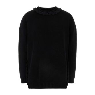 Valentino Garavani Schwarzer Wollpullover - - Knitwear - Damen - Schwarzk - S
