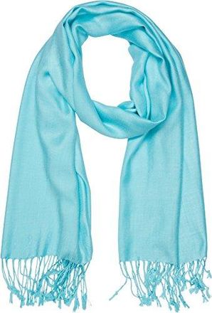 Sakkas 78 X 28Rayon de Bamboo Soft Solid Pashmina Feel Shawl/Wrap / Stole- Aqua