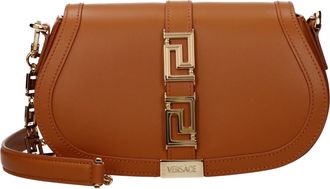 Versace Femmes Sac &agrave; bandouli&egrave;re en cuir marron/caramel