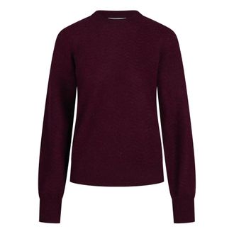 MC2 Saint Barth Pull en maille &agrave; col rond Marienne Wave - Femme - Pulls - Violet - Taille: 38 FR