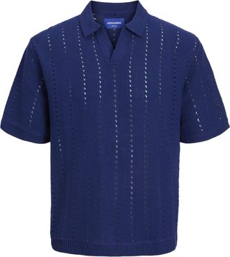 Jack & Jones Jorparos Knit Easter Ss Crochet Polo