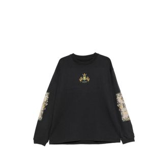 Rhude Bordeaux Reserve Graphic-print Long-sleeve T-shirt