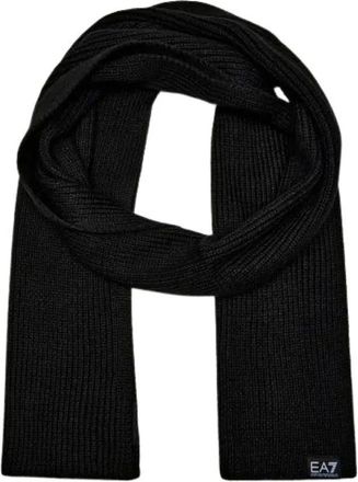 Emporio Armani Emporio Armani Ea7, unisex, Accessoires, Noir, Taille: ONE Size Wool Blend Scarf