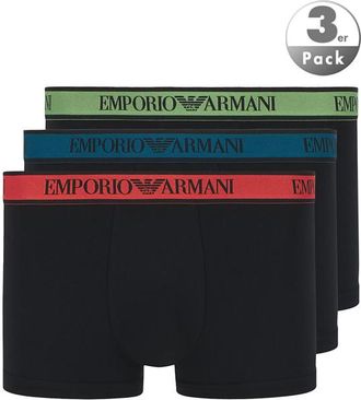 Emporio Armani Herren Unterw&auml;sche schwarz Baumwolle unifarben