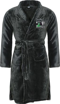 Spass Kostet Herren Bademantel Miezekotze Katzen motive kuschelweich saugstark Grösse S - 3XL