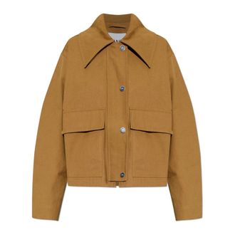 Ganni Oversize Jacke - - Jackets - Damen - Braun - M/L