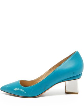 Nicholas Kirkwood escarpins en cuir à talon - Bleu