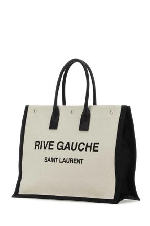Saint Laurent 509415faavu 9083 T Cotton Linen Borse A Mano Bag