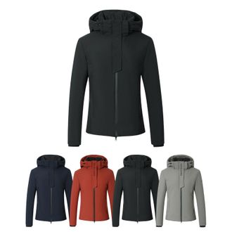 Covalliero Damen Jacke - Funktionsjacke für Reiten, Training & Freizeit - atmungsaktiv & wasserdicht - hochschließender Kragen & ausklappbare Kapuze - Reitjacke 