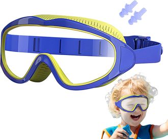 Generic Schwimmbrille, Schnorchelbrille mit Ohrst&ouml;pseln, UV-Schutz und Anti-Beschlag, f&uuml;r Kinder von 2-16 Jahren