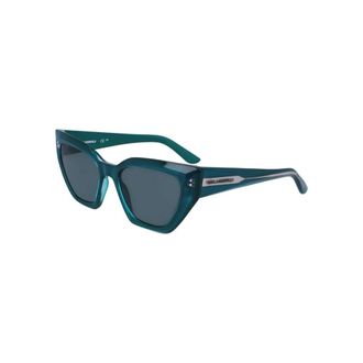 Karl Lagerfeld Femme, Accessoires, Vert, Taille: ONE Size Lunettes de soleil rectangulaires inject&eacute;es avec verres d&eacute;grad&eacute;s