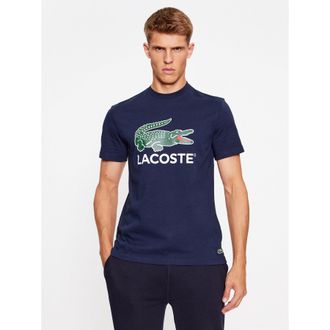 Lacoste T-Shirt TH1285 Dunkelblau Regular Fit