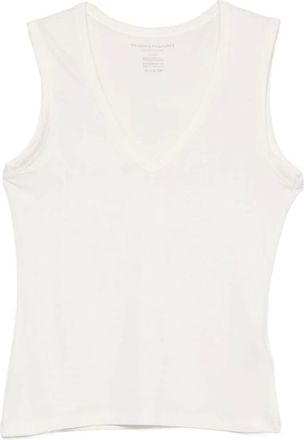 Majestic Filatures Femme, Tops, Beige, Taille: 42 FR D&eacute;bardeur &agrave; col en V