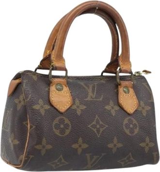 Louis Vuitton Pre-owned Mini Speedy - Femme - Pre-owned - Brun - Taille: ONE Size