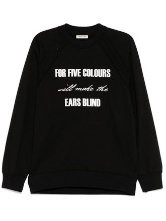 Undercover sweat à slogan imprimé - Noir