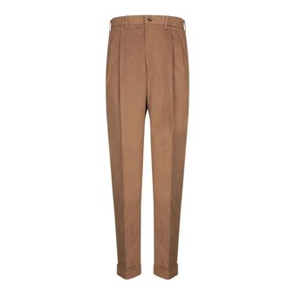 Dell'Oglio Homme, Pantalons, Brun, Taille: XL Pantalon marron pour homme