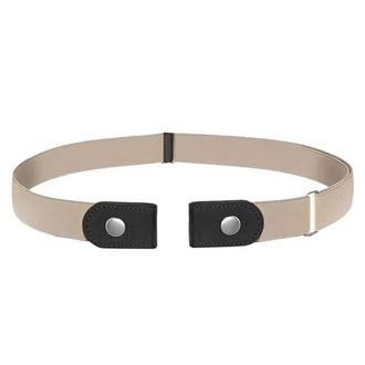 Generic Ceinture &eacute;Lastique Femme - Ceinture &eacute;lastique universelle r&eacute;glable sans boucle pour homme et femme design et confortable en tissu stretch