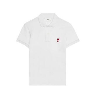 Ami Homme, Tops, Blanc, Taille: XL Polo Coeur