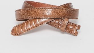 Reptiles House Julie - Strau&szlig;eng&uuml;rtel - Haselnuss