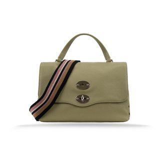 Zanellato Leder Damen Schultertasche mit Metall Details - - Bags - Damen - Gr&uuml;n - ONE SIZE