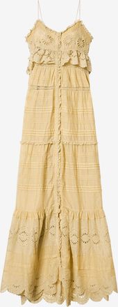 Isabel Marant Robe Paule - Femme - Ocre Clair - Taille 34 - Marant &Eacute;toile