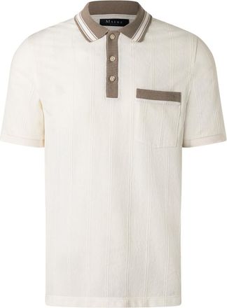 Maerz Leichtes Poloshirt in strukturiertem Retro-Look in