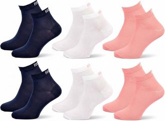 Roxy Lot Chaussettes Courtes Quarter - Pack de 6 Paires 3662RX6
