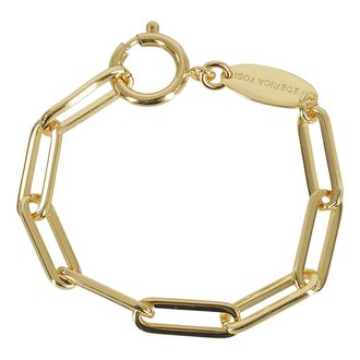 Federica Tosi Goldenes Quadratisches Kettenarmband - - Accessories - Damen - Grau - ONE SIZE