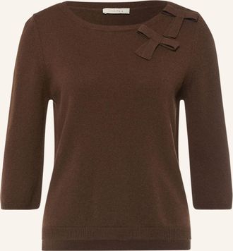 Lilienfels Lilienfels Pullover Mit 3/4-Arm Und Cashmere braun