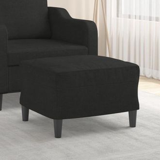 vidaXL Repose-pied Noir 60x50x41 cm Tissu Vidaxl