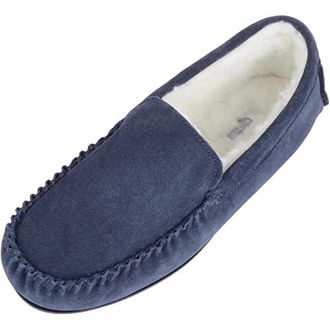 SNUGRUGS Snugrugs Homme Hugo Chaussons, Bleu (Navy Navy), 43.5 (Taille Fabricant: 9 UK)