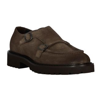 Doucal's Braune Leder Doppel-Schnalle Sandalen - - Shoes - Herren - Braun - 42 EU
