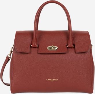 Lancaster Handtasche Lancaster Sac main A rabat avec fermoir M Milano Cosmos Carmin