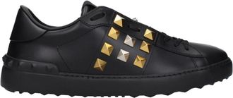 Valentino Garavani Homme, Chaussures, Noir, Taille: 43 1/2 EU Baskets basses en cuir