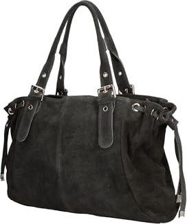 Gave Lux Sac &agrave; bandouli&egrave;re en cuir v&eacute;ritable pour femme Made in Italy 20x28,5x41 cm GLX22011023FBG, Noir, Taille unique