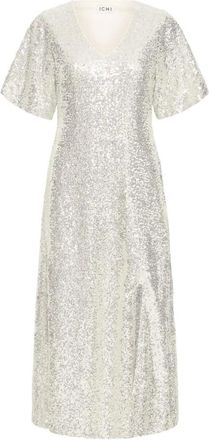 Ichi Ichi, Femme, Robes, Gris, Taille: 36 FR Maxi Dress