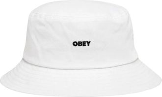 Obey Bold Twill Bucket Hat - - Accessories - Damen - Wei&szlig; - ONE SIZE