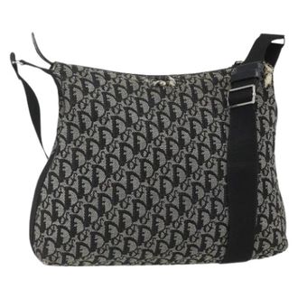 Dior Pre-owned Trotter Canvas Schultertasche - - Pre-owned - Damen - Schwarzk - ONE SIZE