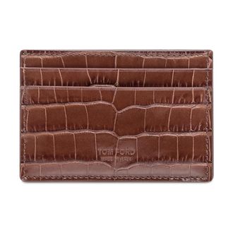 Tom Ford Homme, Accessoires, Brun, Taille: ONE Size Porte-cartes classique