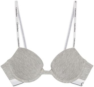 Calvin Klein Damen Demi LV00QF8499 Demi, leicht gef&uuml;ttert, Grau (Grey Heather), 34A, Grau (Grey Heather), 75A