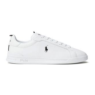 Polo Ralph Lauren Homme, Chaussures, Blanc, Taille: 41 EU Heritage Court II Leather Baskets