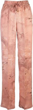 Kiton Femme, Pantalons, Rose, Taille: 36 FR Wide Pantalons