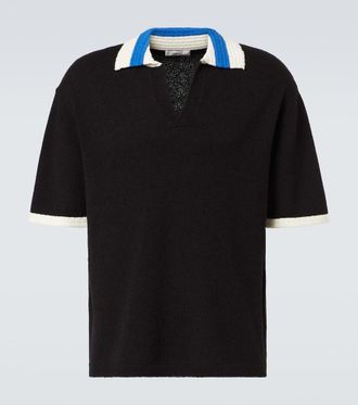 Commas Polo en coton mélangé