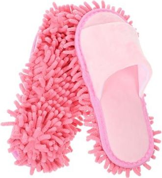 Minkissy Pantoufles Mop Réutilisables Pour Nettoyage De Sol Avec Semelle Antidérapante Et Ouverture Aux Orteils Confortables Et Pratiques Pour Femmes